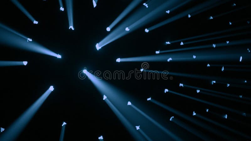 Close Up Shot of Lights Setup. Studio with Black Background, Many Dots ...