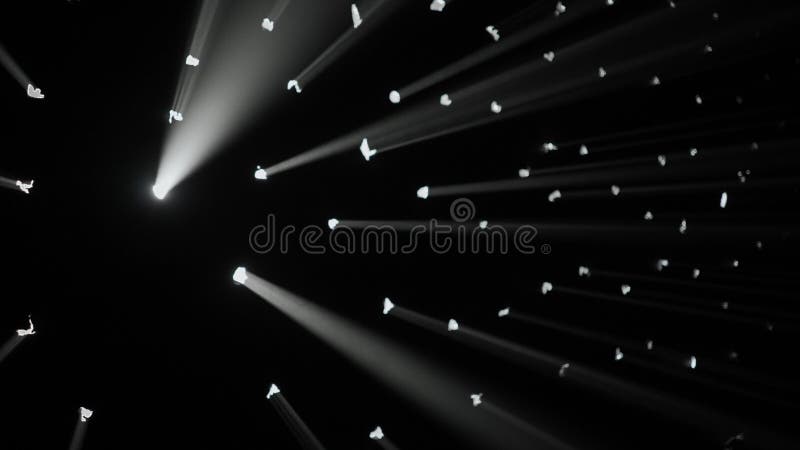 Close Up Shot of Lights Setup. Studio with Black Background, Many Dots ...