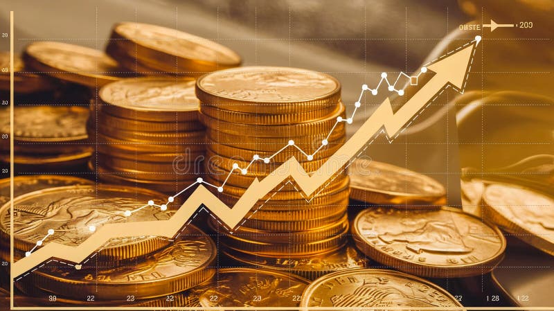 Stage with a Line of Books on it and a Graph on the Top Stock ...