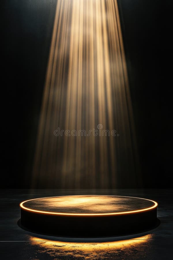 A Stage Lit by a Bright Light Beam Stock Photo - Image of performance ...