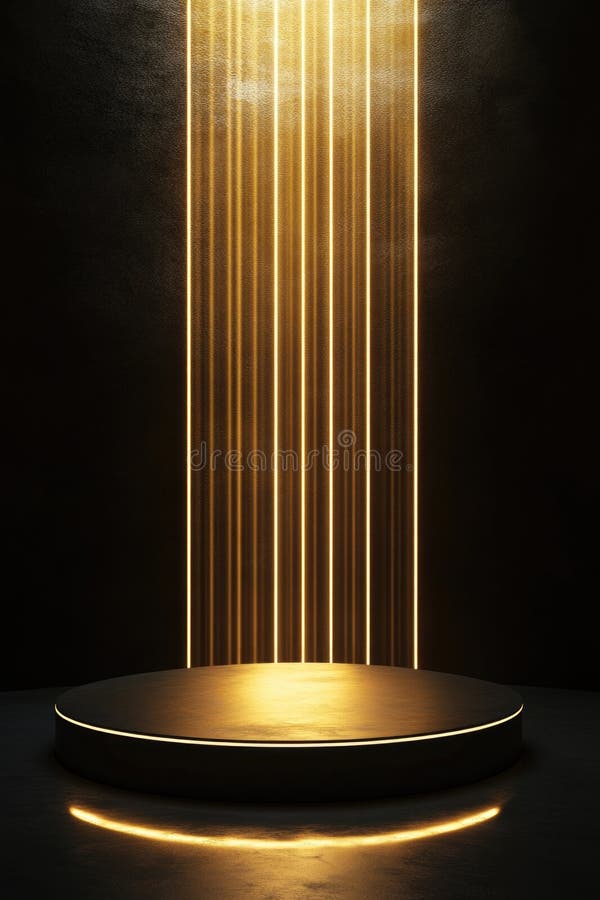 A Stage Lit by a Bright Light, Ideal for Concert or Performance ...