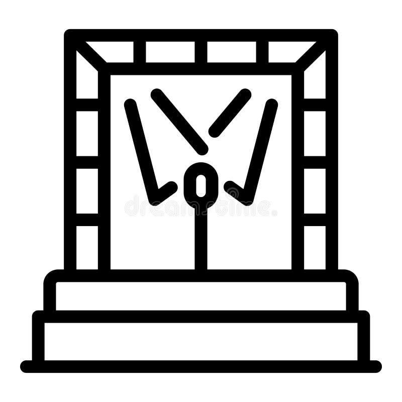 Stage Microphone Icon Outline Style Stock Illustrations – 956 Stage ...