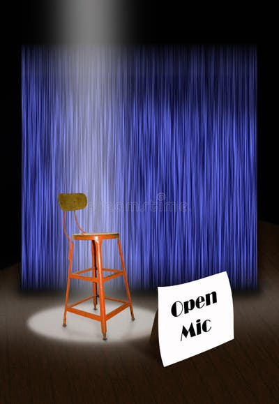 On stage open mic stock photo. Image of comedy, stage - 2456240