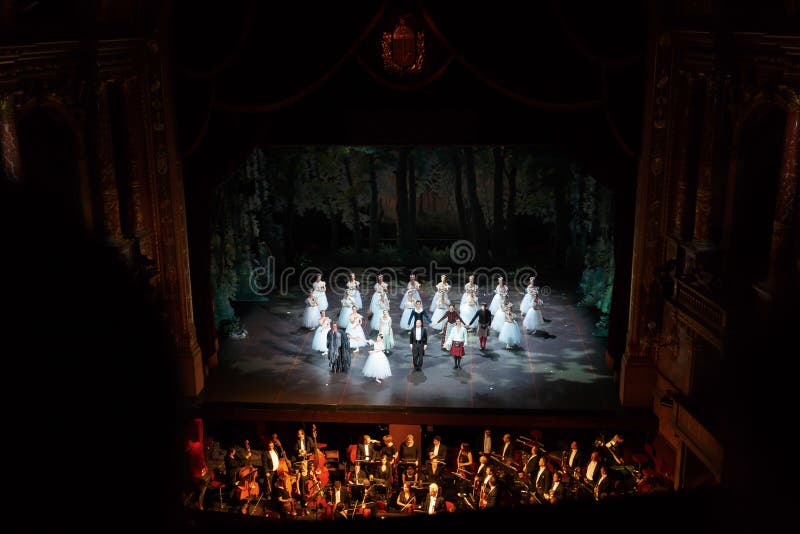 Stage in Opera House, Budapest Editorial Image - Image of show, music ...