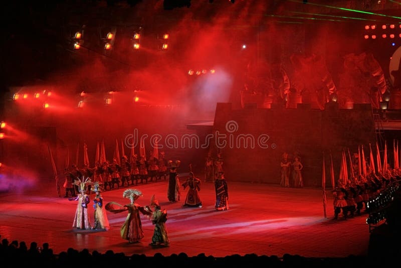 A Stage Performance at Splendid China Theme Park Editorial Photography ...