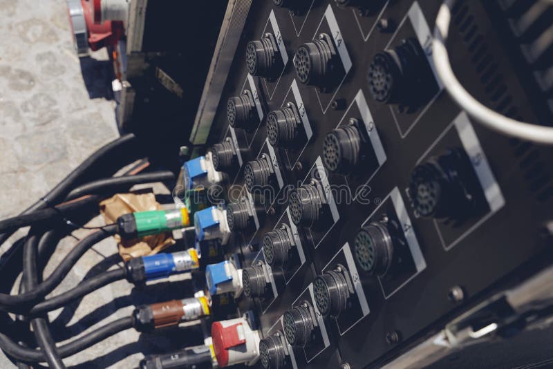 Stage Portable Device for Power Distribution and Power Switching Stock ...
