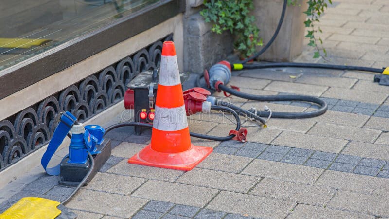 Stage Distribution Box Street Stock Image - Image of electric, europe ...
