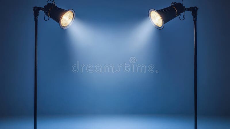 Stage Presence Cinematic Illumination from Dual Studio Spotlights on ...