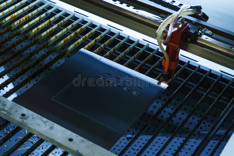 Automatic laser cutting stock photo. Image of bright - 130212072