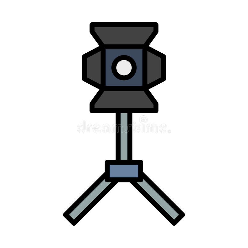 Stage Projector Icon stock vector. Illustration of projector - 248100365