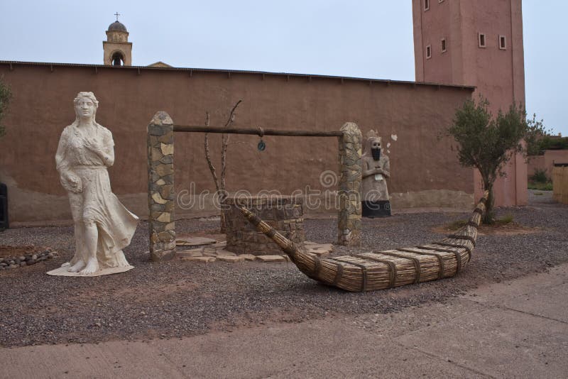 Stage props in Ouarzazate stock photo. Image of prop - 32270266