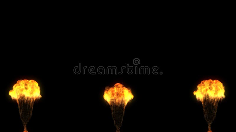Stage Pyrotechnics Flames Shooting Up from the Bottom Stock Photo ...