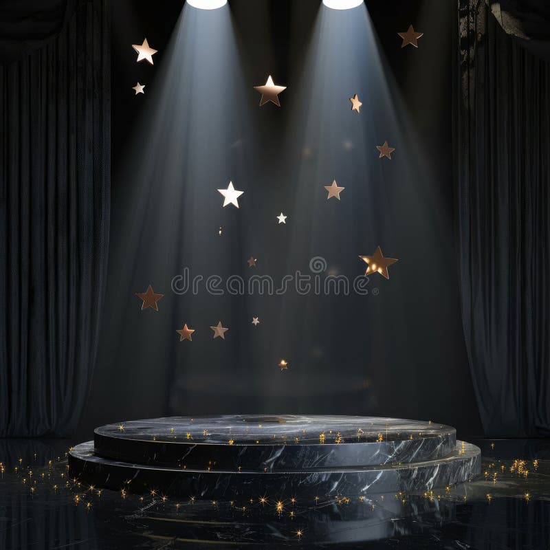 The Stage is Set for a Magical Performance Under the Stars Stock ...