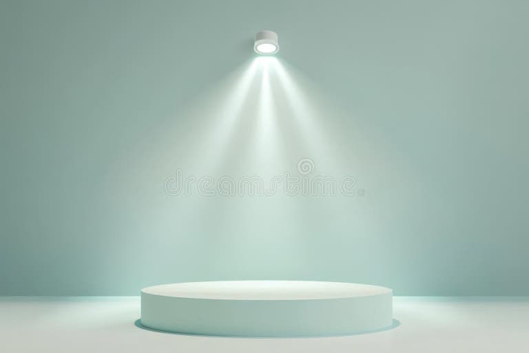 Stage Set for Product Presentation, Minimal and Focused Spotlight ...