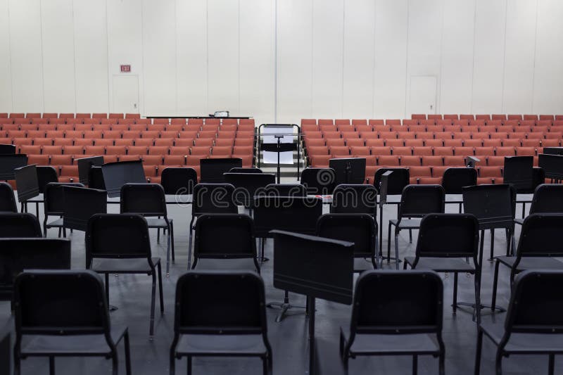 The Stage is Set for Several Marching Band Sectionals during Band Camp ...