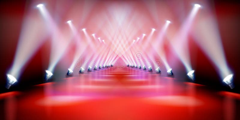 Stage before the Show. Fashion Runway. Vector Illustration. Stock ... Stage before the Show. Fashion Runway. Vector Illustration. Stock ...
