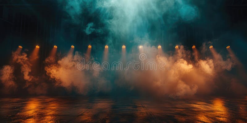 Stage Smoke Effect with Vapor Rising into Air Stock Image - Image of ...