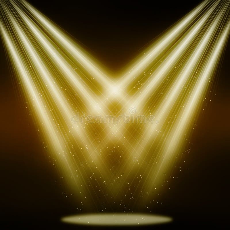 Yellow Spotlights Wallpaper 1366x768