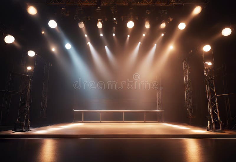 Stage Spot Design Illuminating Spotlight Party Spotlights Background ...