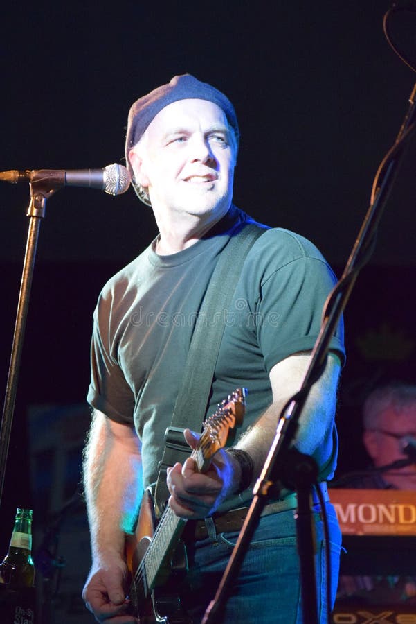 On Stage, in the Spot Light Stock Photo - Image of microphone ...