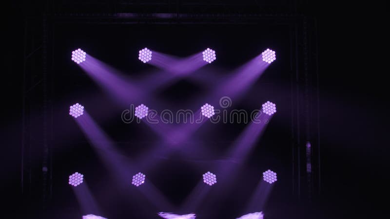 Stage with Spot Lighting Equipment. Lighting Effects. Dynamic Light ...