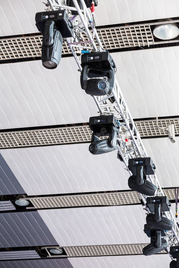 Stage spot lighting stock image. Image of indoors, club - 68511147