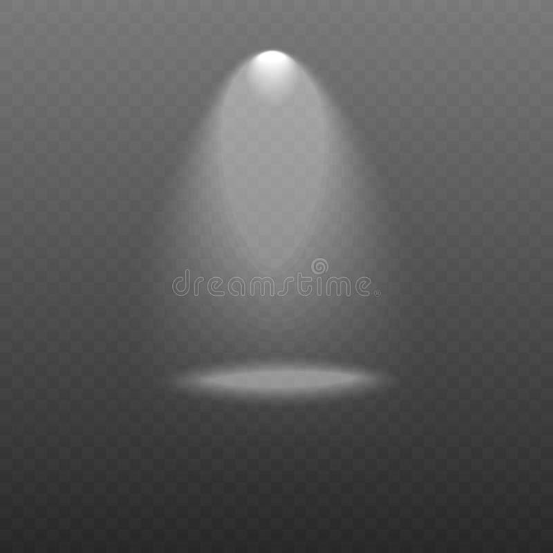 Isolated Spotlight Beam with Realistic Transparent Texture on Dark ...