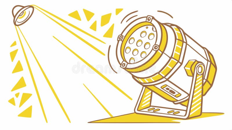 Stage Spotlight Illustration, Lighting Effect for Event Designs Vector ...