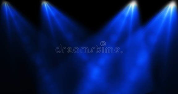 Stage Spotlight Moving Loopable Overlay Template. Stock Illustration ...