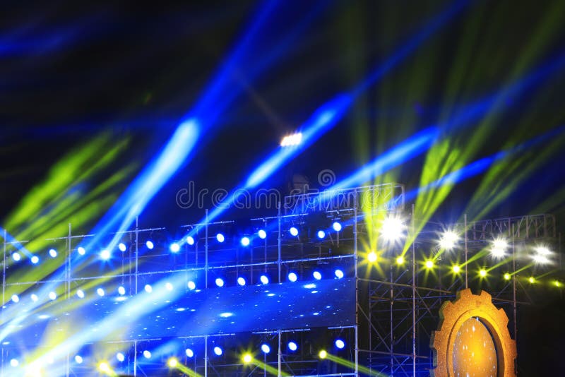 The stage spotlight stock image. Image of concert, scene - 175568369
