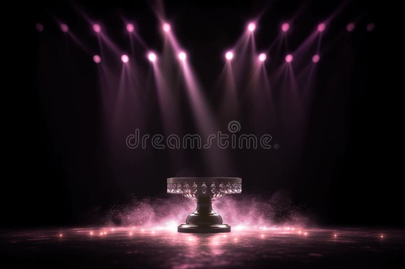 Stage Spotlight with Stage Podium Scene, Stage Spotlight on a Stage ...