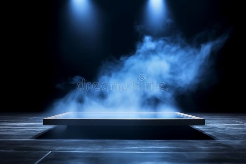 Stage Spotlight with Smoke and Spotlights, Stage Spotlight on a Stage ...