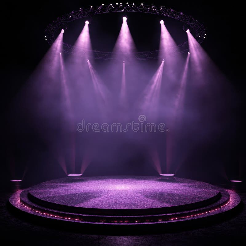 Stage Spotlight with Spotlights, Stage Podium Scene, Stage Background ...