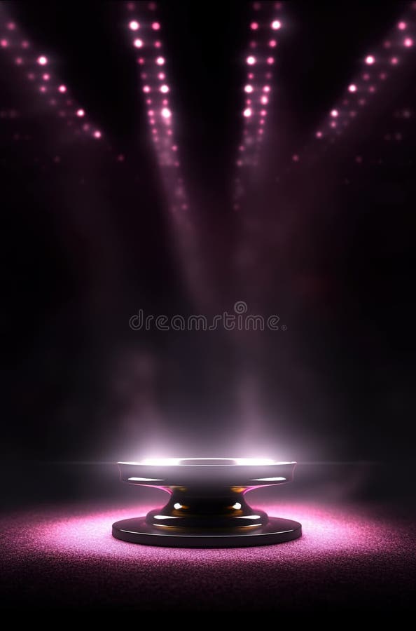 Stage Spotlight with Stage Podium Scene, Stage Spotlight on a Stage ...