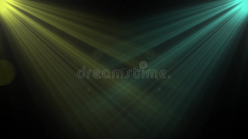 Stage Spotlights Volumetric Light Rays on Dark Background Stock Video ...