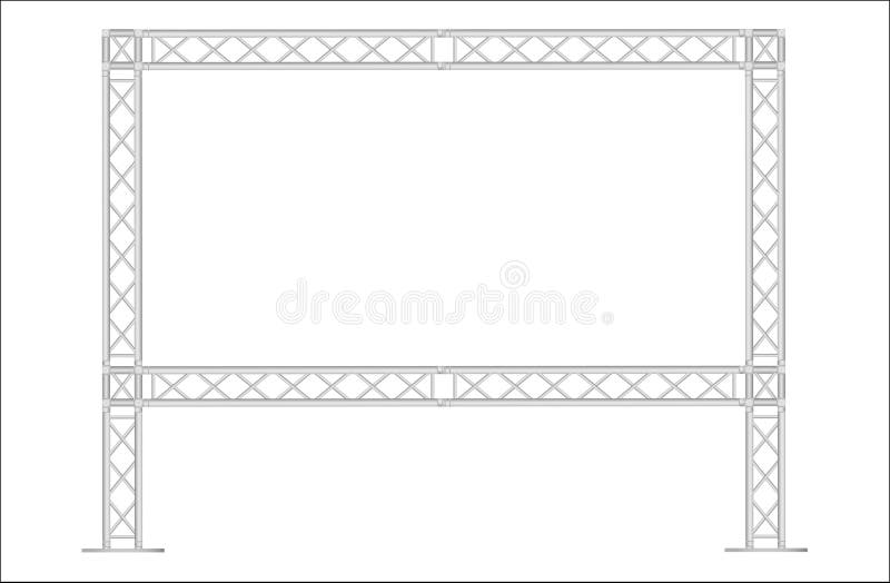 Stage Truss Frame,Speaker Cabinet Hanging Truss Stock Vector ...
