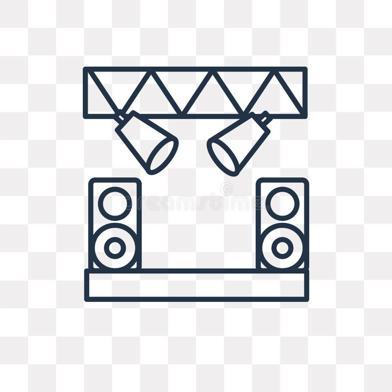 Stage Vector Icon Isolated on Transparent Background, Stage Tra Stock ...
