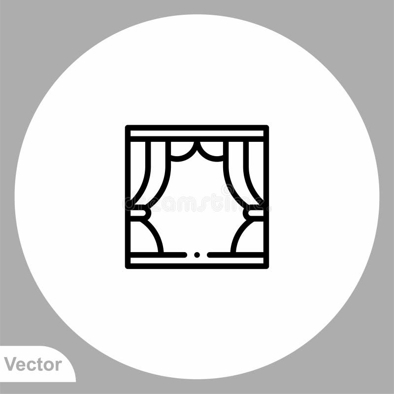 Stage Vector Icon Sign Symbol Stock Vector - Illustration of equipment ...