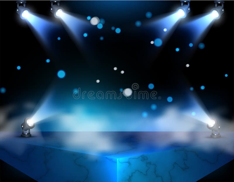 Stage. Vector illustration stock vector. Illustration of show - 283021508
