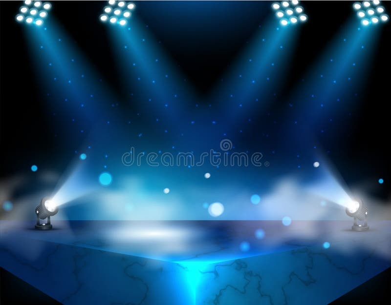 Stage. Vector illustration stock vector. Illustration of beam - 283021512
