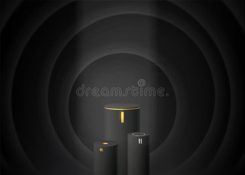 Stage Winner Podium Realistic Vector 3d Illustration Stock Vector ...