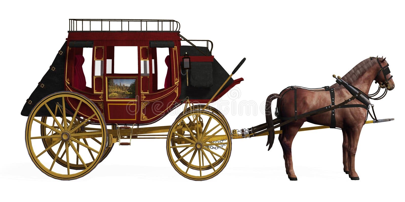 Stagecoach stock illustration. Illustration of grungy - 5980204