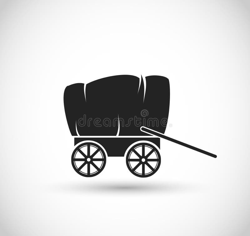 Stagecoach/ Wagon Form Wild West Icon Vector Stock Illustration ...