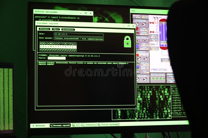 Staged Hack Attempt of a Nuclear Power Plant by a Russian Hacke Stock ...