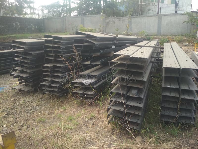 Staged Raw Material in a Factory Stock Photo - Image of unsheded, dusty ...