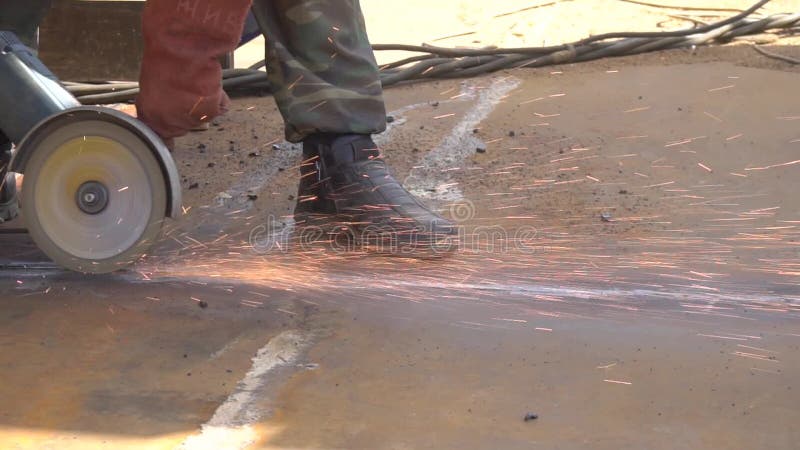 Work grinding wheel. stock video. Video of machinery - 137863213