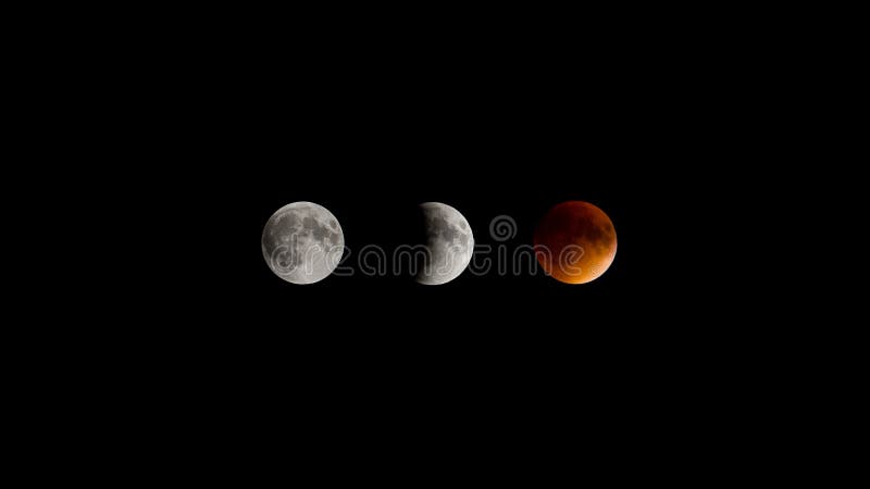 Stages of eclipse stock photo. Image of sphere, covering - 212452400