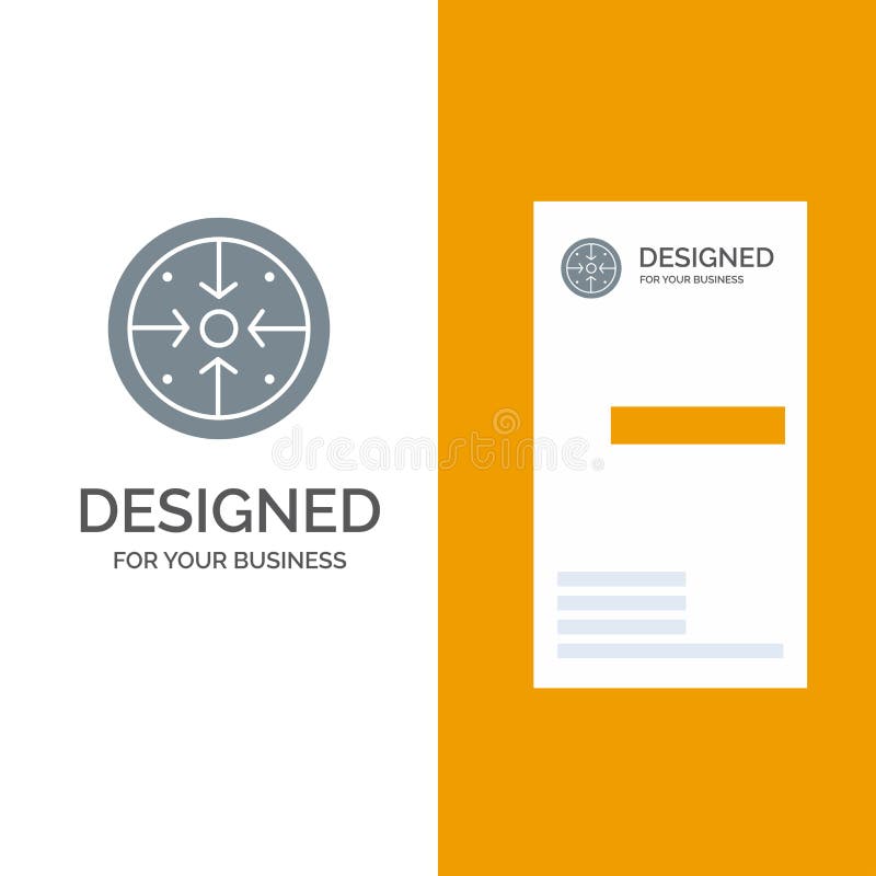 Stages, Goals, Implementation, Operation, Process Grey Logo Design and ...
