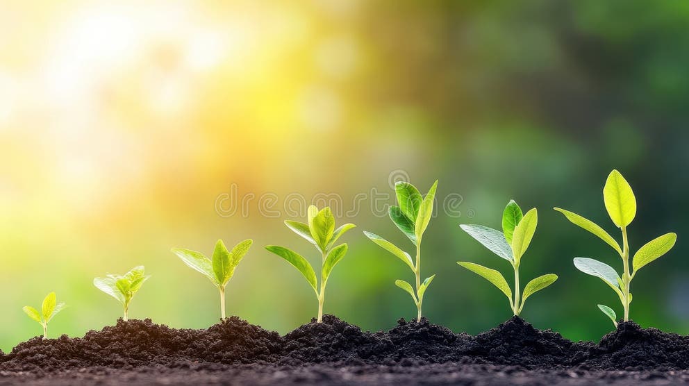 Stages of Growth: a Visual Metaphor for Development and Success, Seeds ...