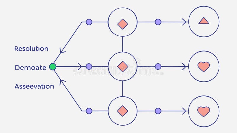 Stages of Resolution and Assessment Diagram, Vector Design Generative AI Stock Vector ...